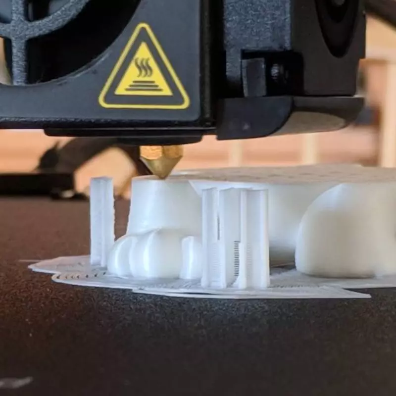 3D spausdinimo proceso iš arti