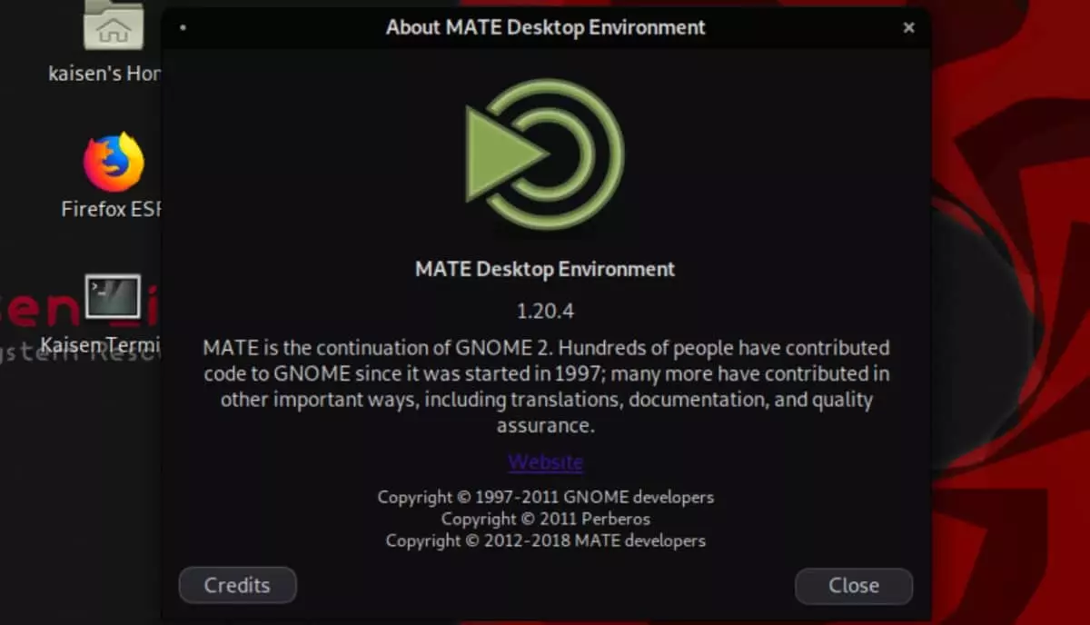 kaisen inux mate ambiente desktop