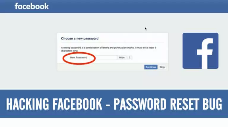 Como cortar o erro de restablecemento do contrasinal de Facebook 2