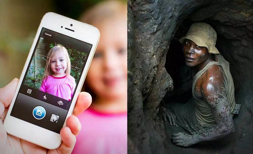kongo bērnu darbaspēks kobalta ieguve iphone apple samsung lg sony
