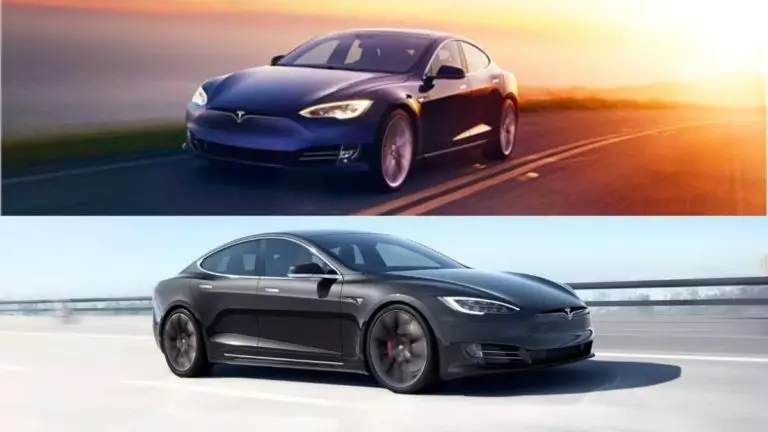 2017 Tesla Model S Kanfigareshan vs 2020