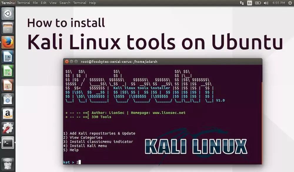 Hoe installeer ik alle Kali Linux-tools op Ubuntu met behulp van het "Katoolin" -script?