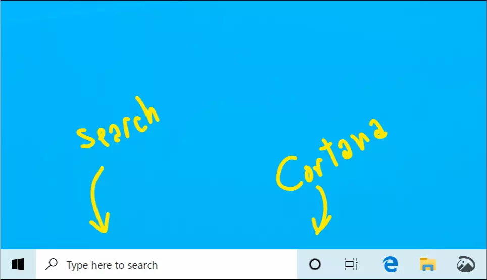 Windows Search og Cortana