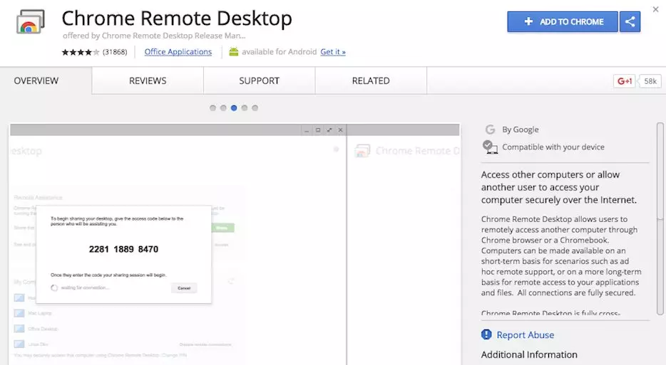 Hoe u op afstand toegang krijgt tot uw computer met Chrome Remote Desktop 5492_3