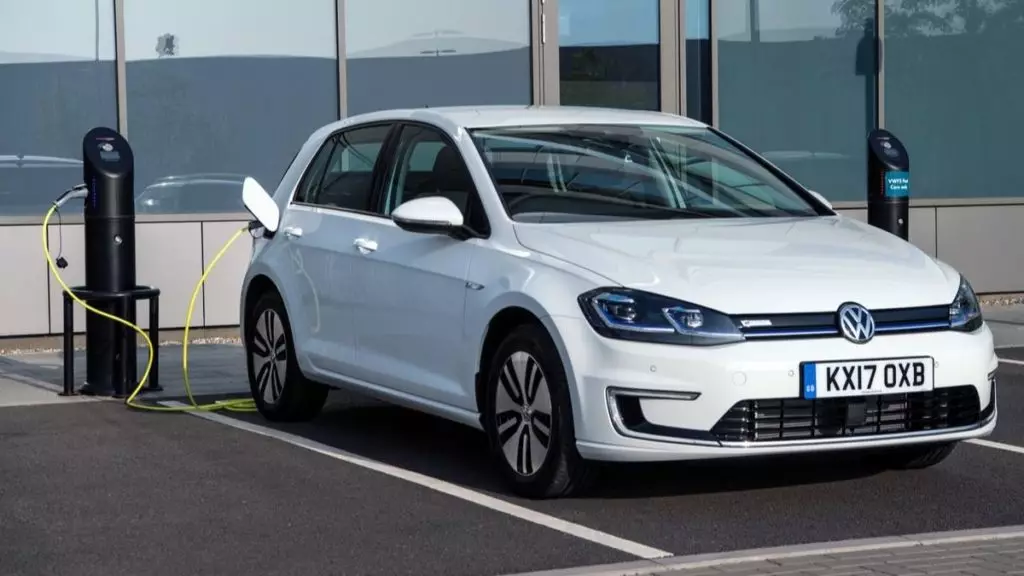Volkswagen e-golf EV veículos elétricos mais usados