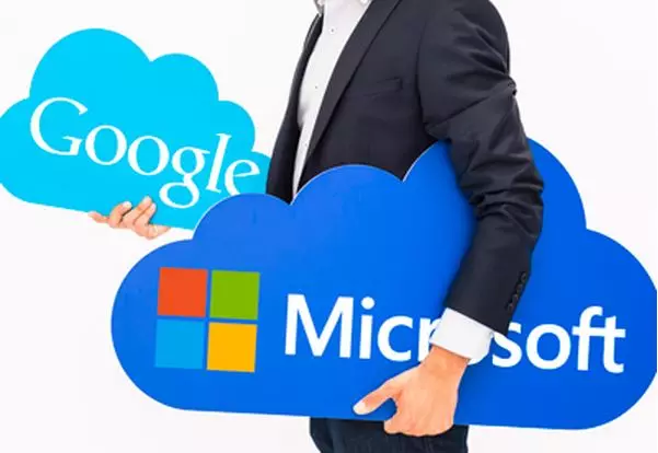 Microsoft-Google-вместе-угловой-машинописи