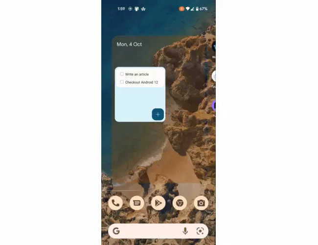 Android 12 materyèl ou UI chanje