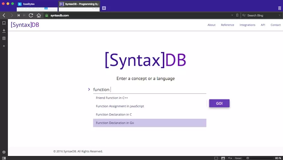 syntaxdb programméiere Syntax Sich