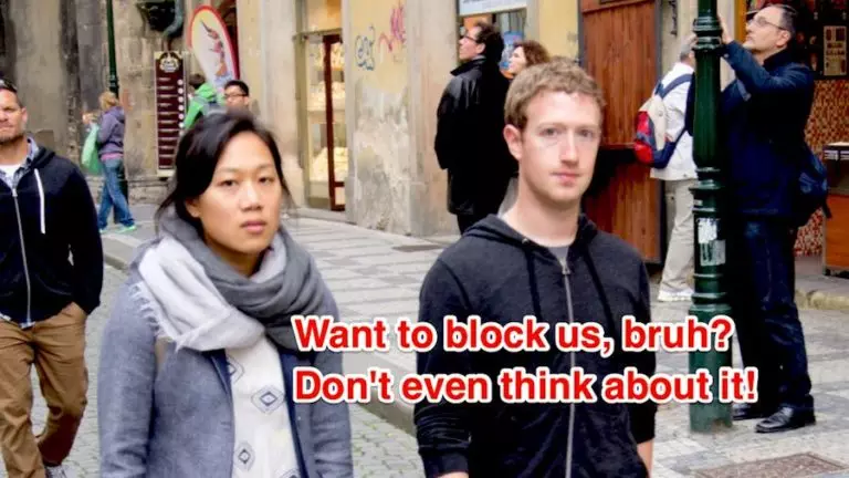 Марк Зукерберг Чан Facebook-и блокношаванда