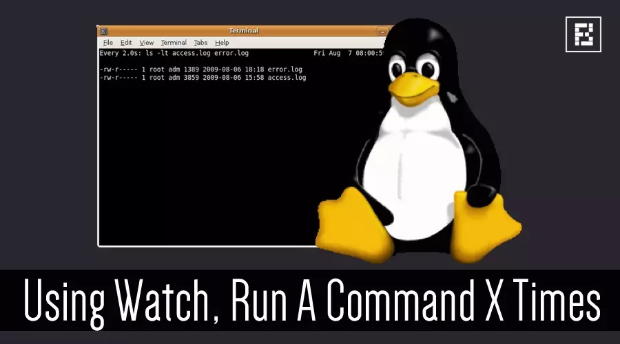 Her X Saniyede Bir Komut Çalıştırmak İçin Linux'ta İzleme Komutunu Kullanın