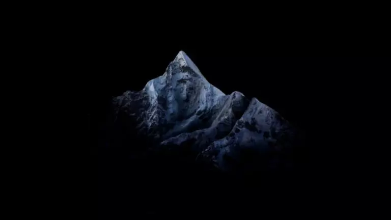Dîwara zindî ya super zindî ya MIUI 12 Snow Mountain dakêşin