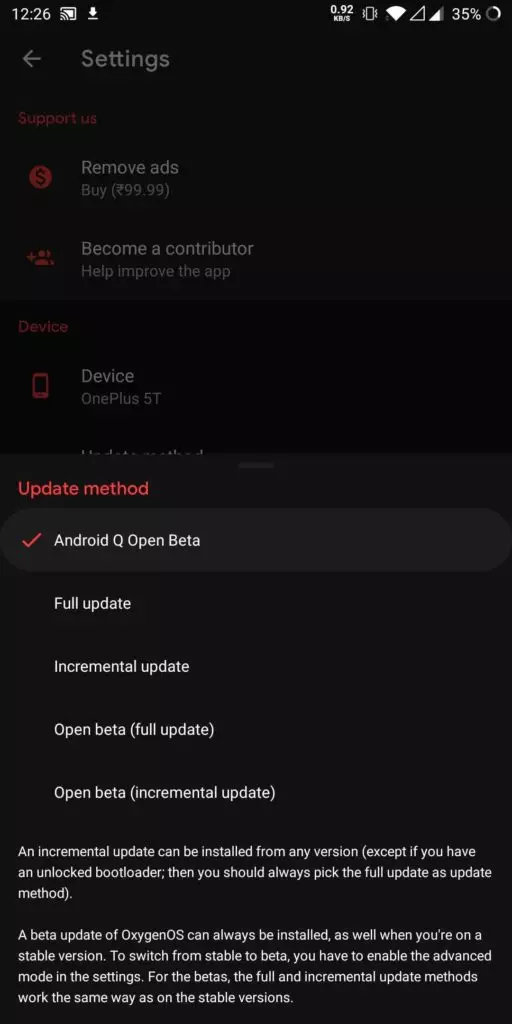 Oxygen Updates Android 10 OnePlus 5