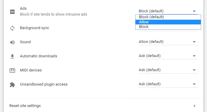 yadda za a kashe kunna ad blocker akan google chrome