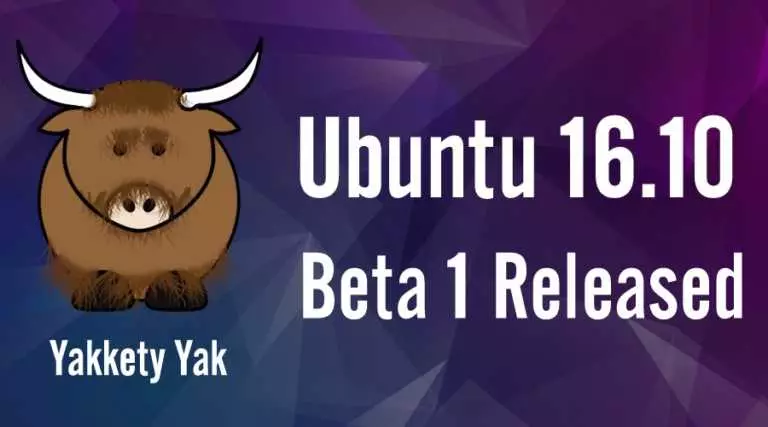 Gipagawas ang ubuntu 16.10 beta 1